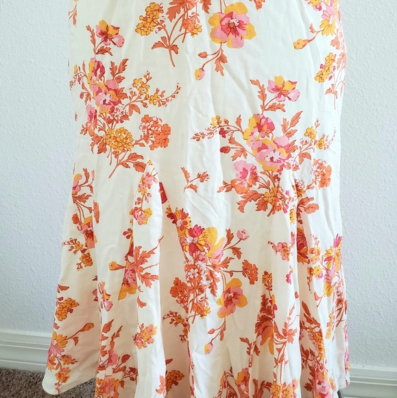 dear Siouxsie | Dresses | Sear Siouxsie Midi Dress Orange Floral Xs ...